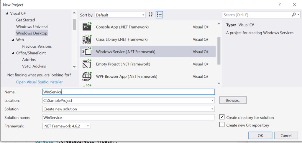 Creating a windows service in .NET | Tech Diksha